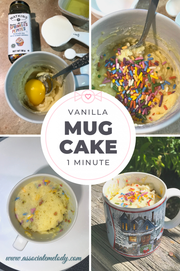 Funfetti Vanilla Mug Cake One Minute Microwave Cake